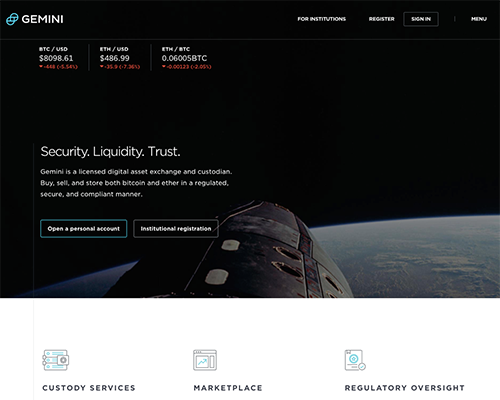 Gemini | Cryptocurrency Exchange List Gemini | Cryptocurrency Exchange List